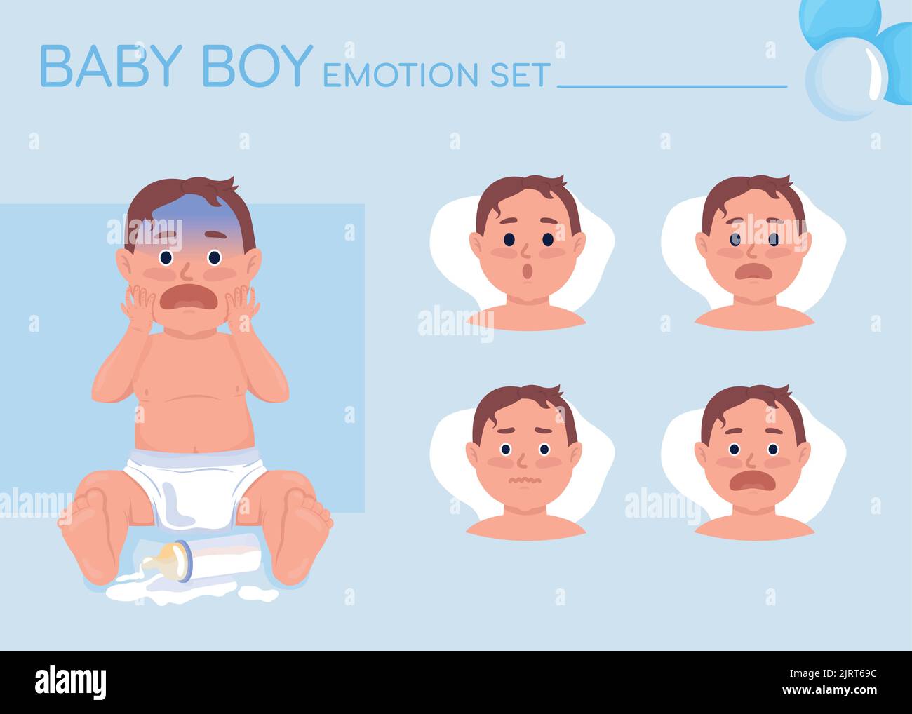Baby with confused expression Stock Vector Images - Alamy