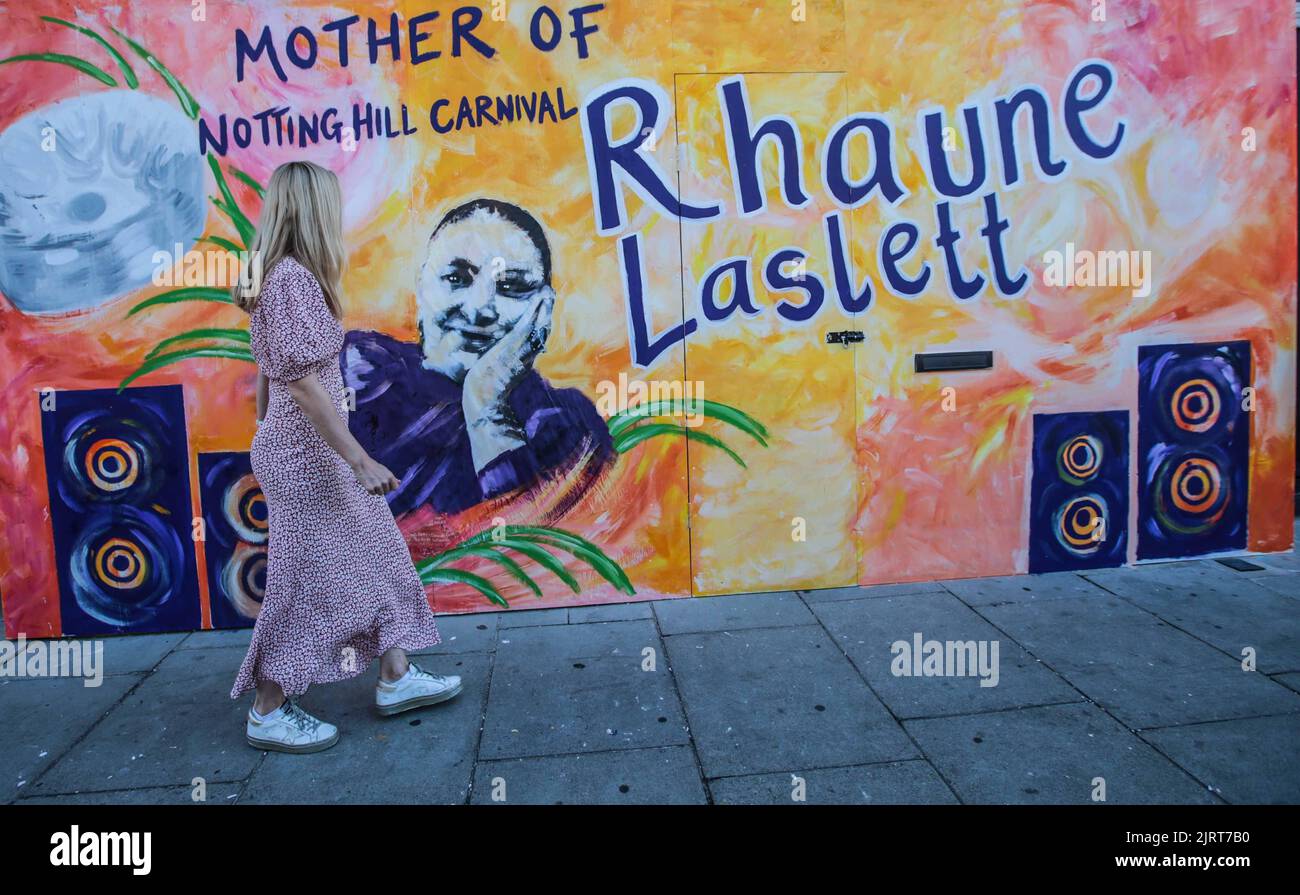 London UK 26 August 2022 Artist and carnivalist Linett Kamala has ...