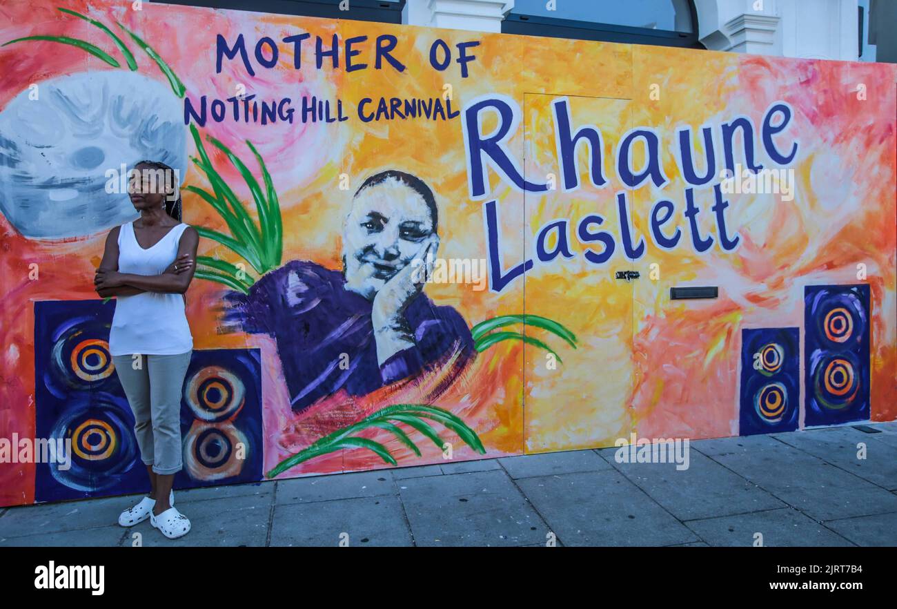 London UK 26 August 2022 Artist and carnivalist Linett Kamala (Pictured ...