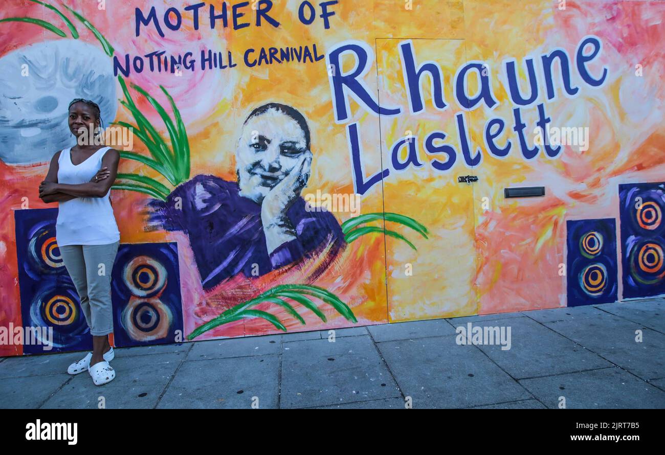 London UK 26 August 2022 Artist and carnivalist Linett Kamala (Pictured ...