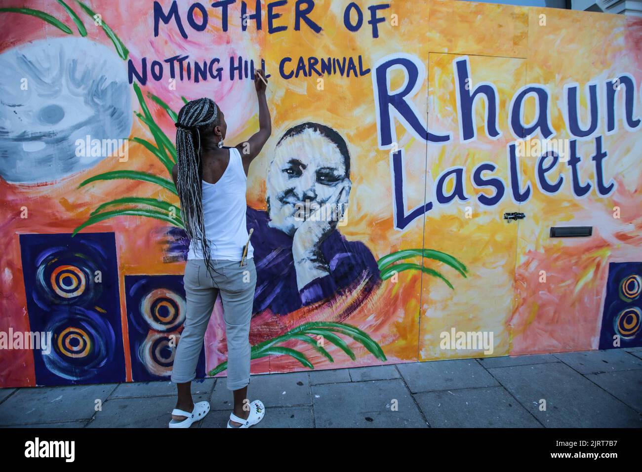 London UK 26 August 2022 Artist and carnivalist Linett Kamala (Pictured ...