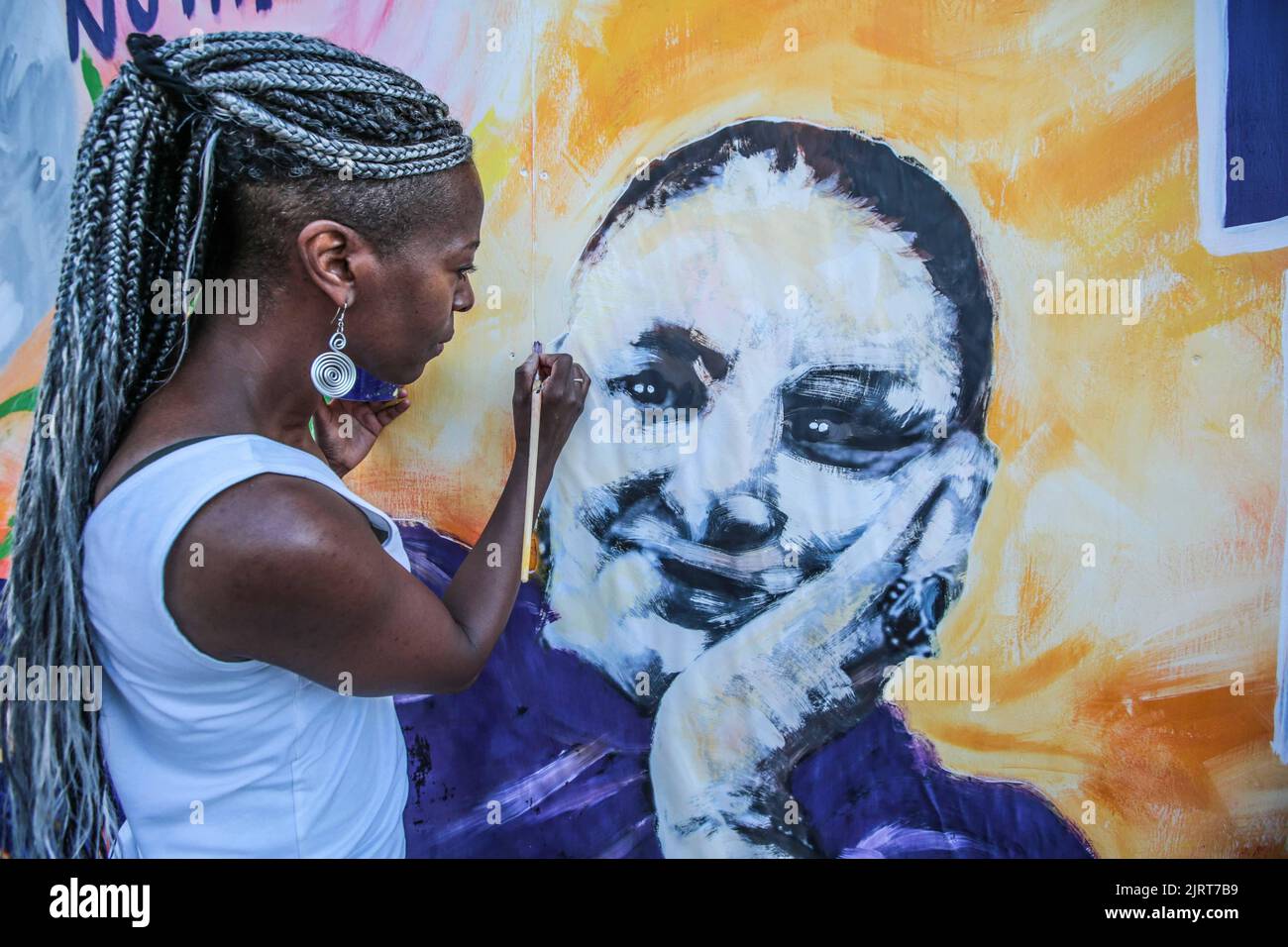 London UK 26 August 2022 Artist and carnivalist Linett Kamala (Pictured ...