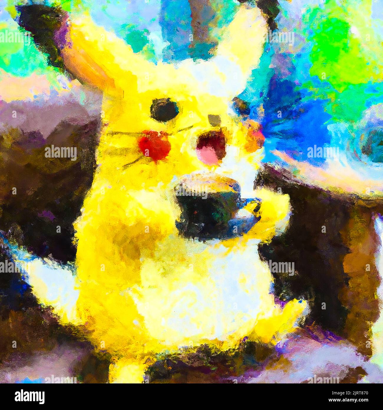 Monster drinking art hi-res stock photography and images - Alamy