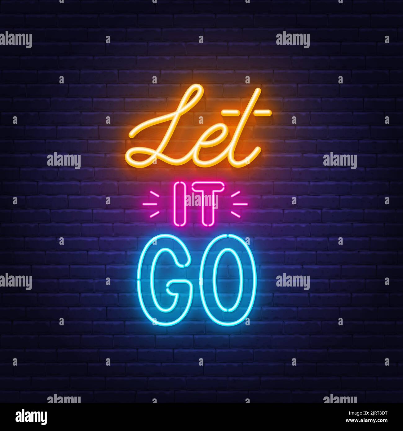 Let there be neon Stock Vector Images - Alamy
