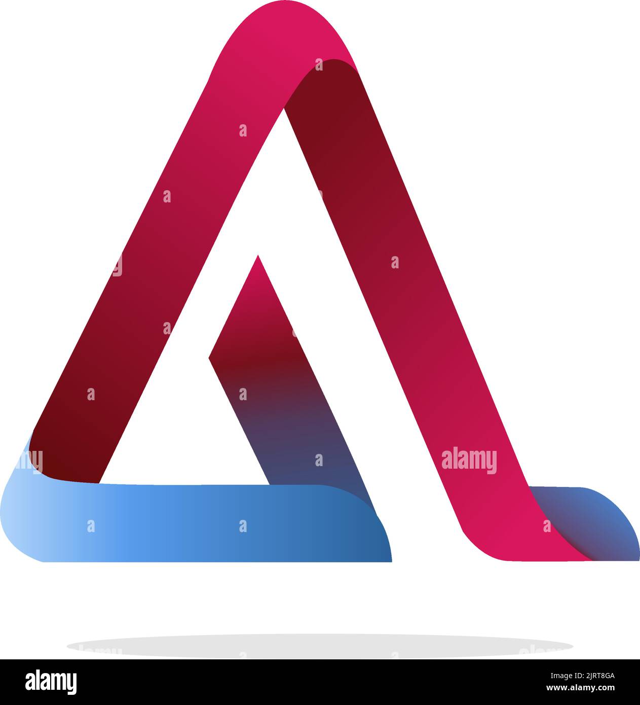 An abstract gradient logo of the letter A Stock Vector Image & Art - Alamy