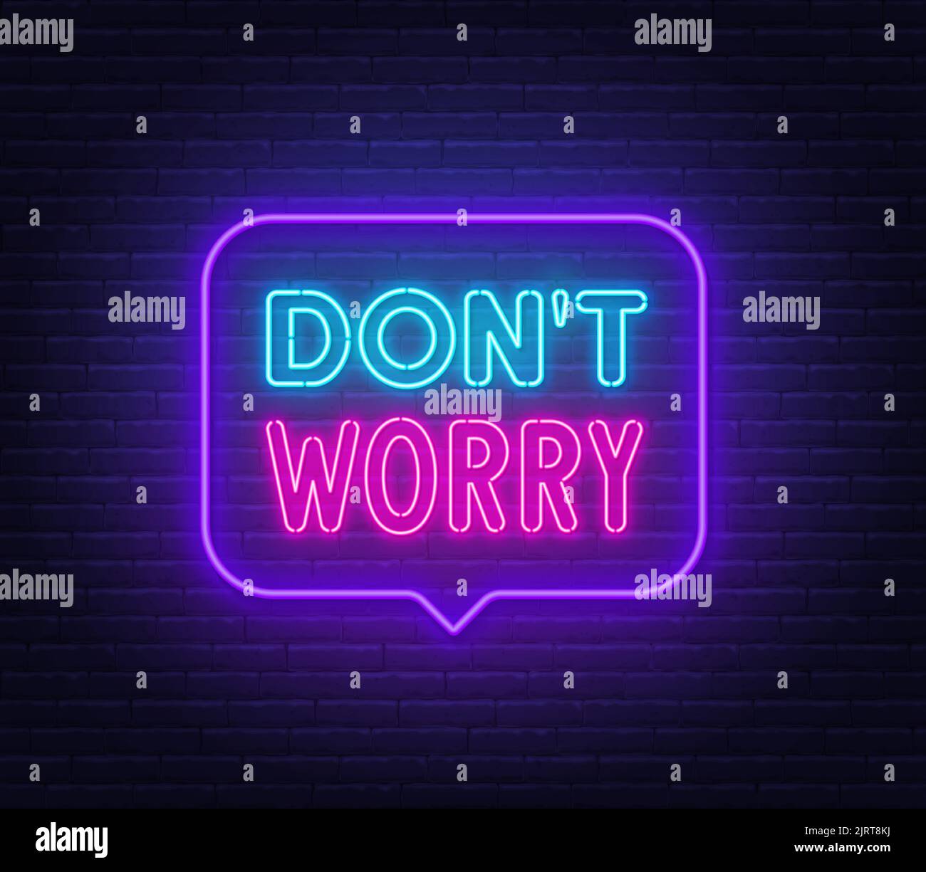 Dont worry text Stock Vector Images - Alamy