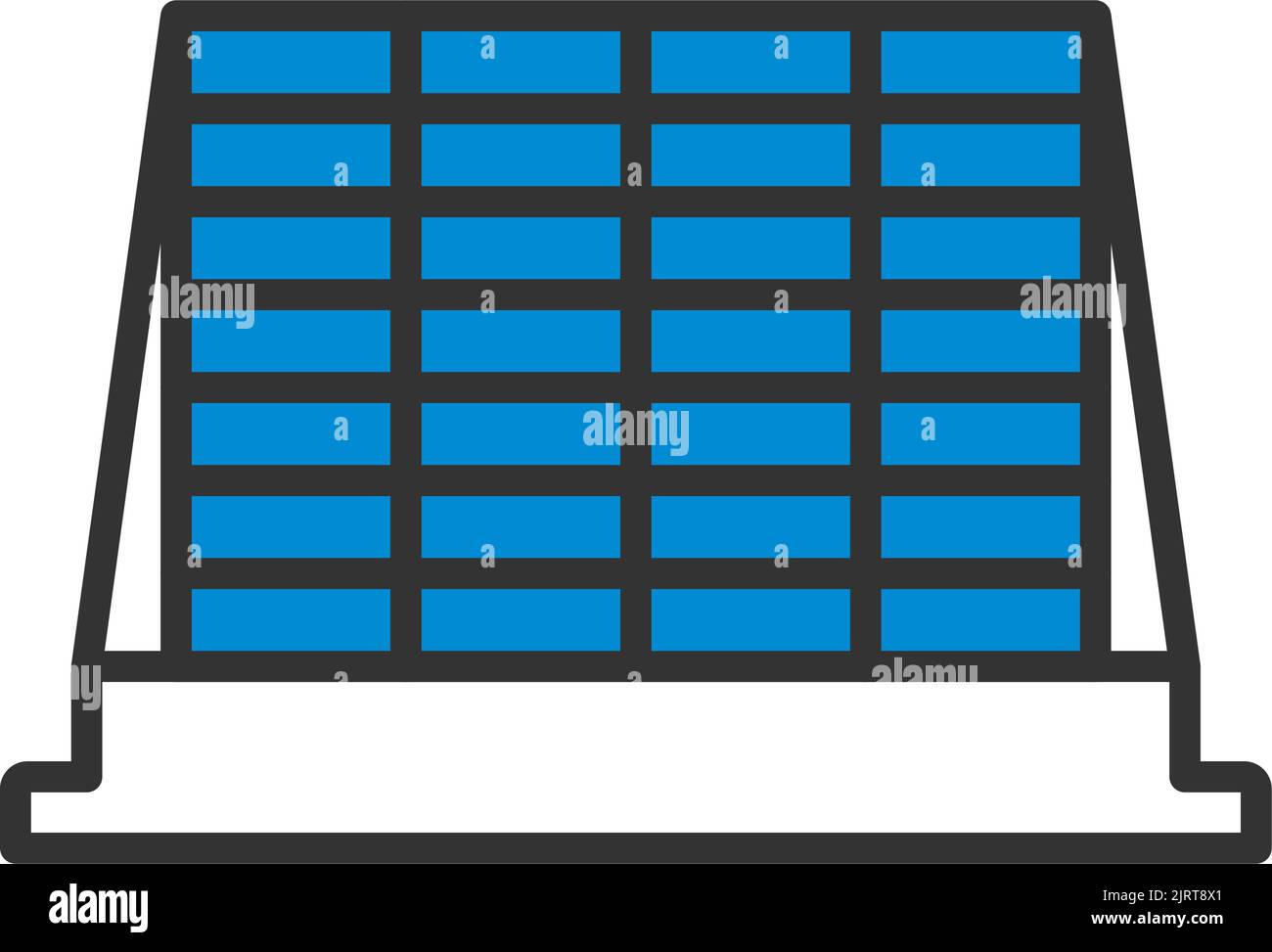 Icon Of Construction Pallet. Editable Bold Outline With Color Fill ...