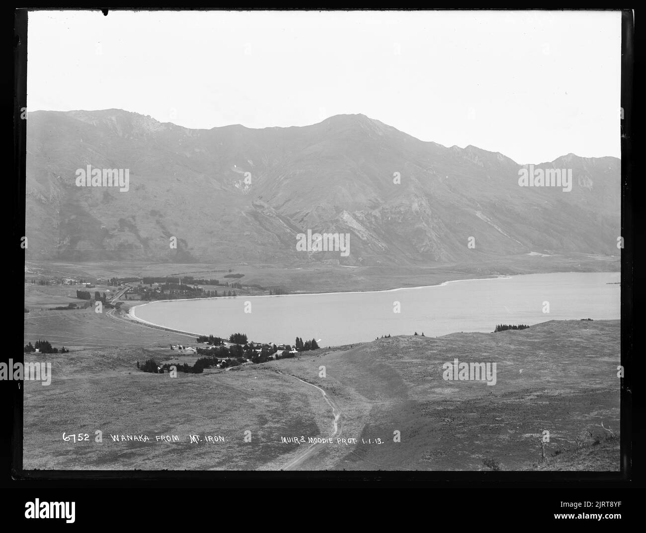 Wanaka from Mount Iron, New Zealand, by Muir & Moodie Stock Photo - Alamy