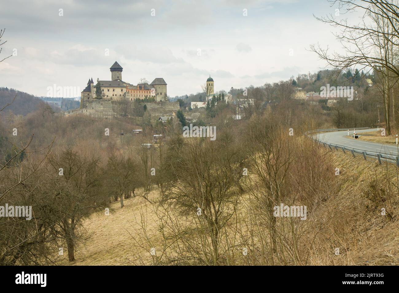 Sovinec castle Czech Republic. HD wallpaper, 4k background Stock Photo ...