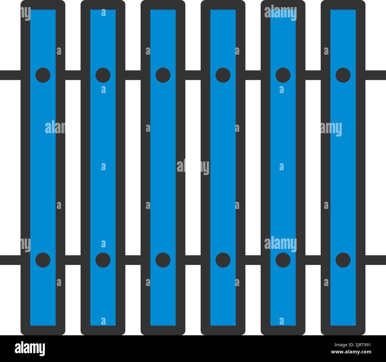 Icon Of Construction Fence In Ui Colors. Editable Bold Outline With ... Icon Of Construction Fence In Ui Colors. Editable Bold Outline With ...