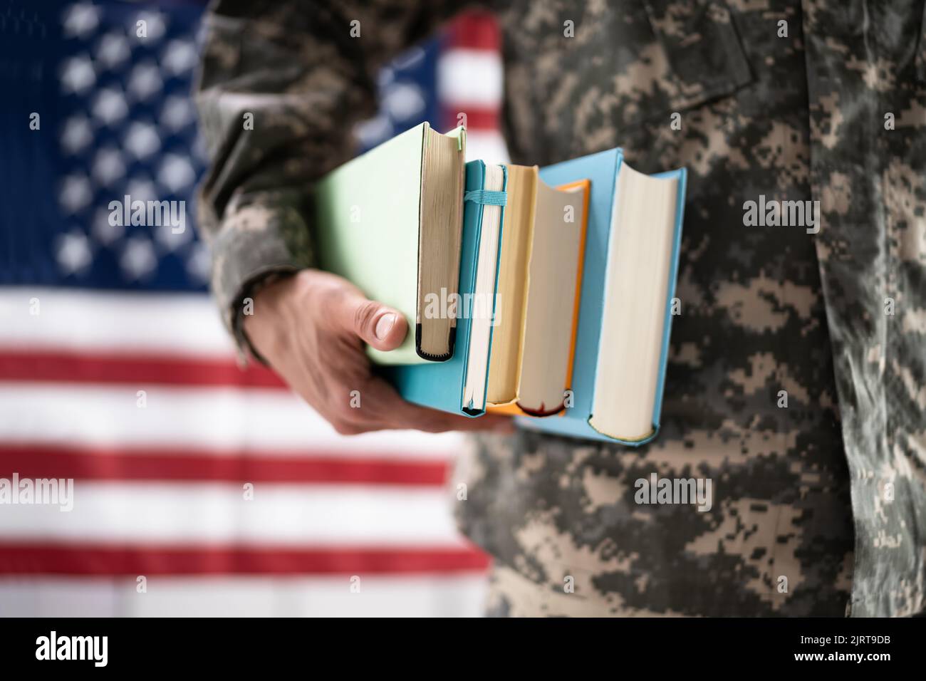 Young Student Soldier In Uniform. Veteran Study Stock Photo - Alamy