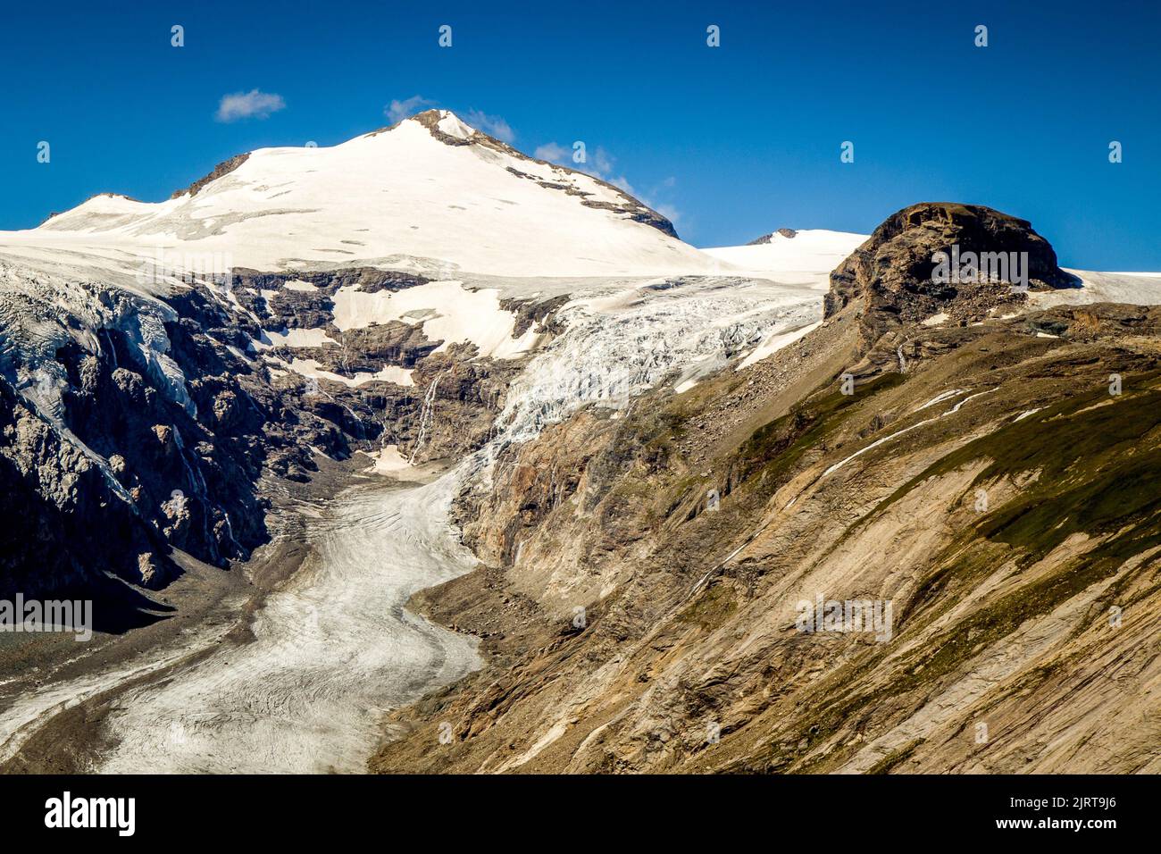 The beautiful view of fast melting Pasterze Glacier - taken from The ...