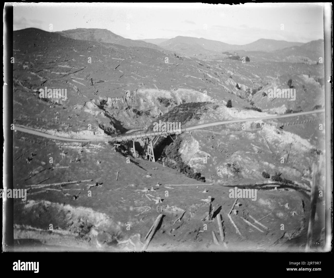 Road located along neck of narrowed spur in a meander loop (incised) of ...