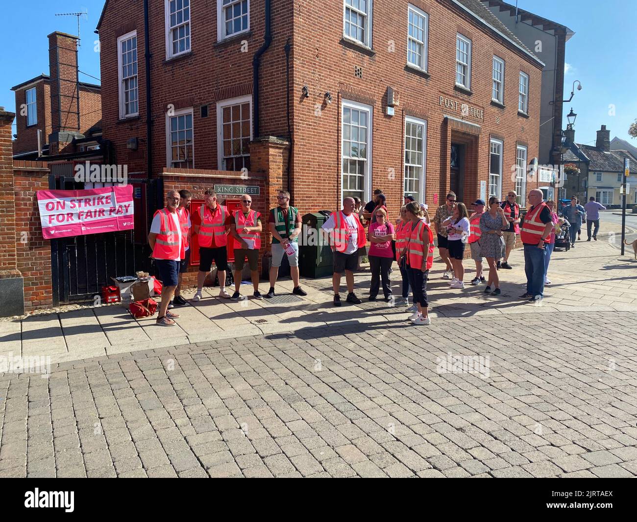 Postal Workers Strike, Thetford, Norfolk, UK Stock Photo - Alamy
