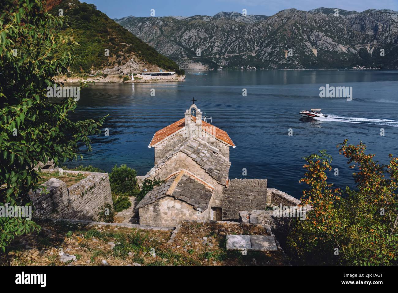 Gospa od Andjela Church in Montenegro Stock Photo - Alamy