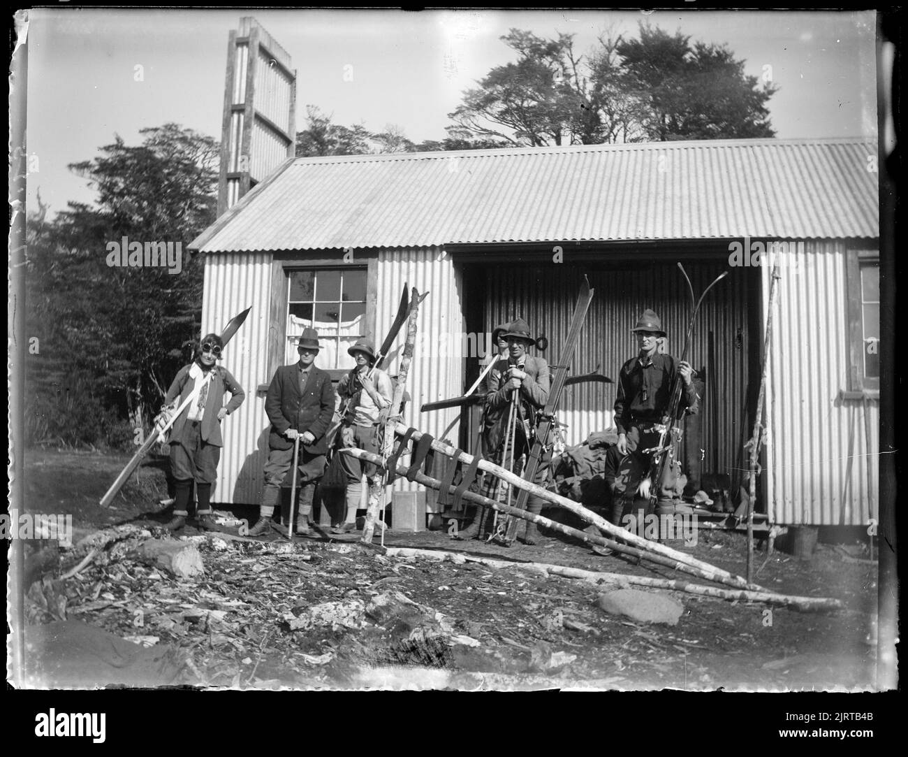 Tramping Hut Ohau Valley, Wellington, by Leslie Adkin. Gift of G. L ...