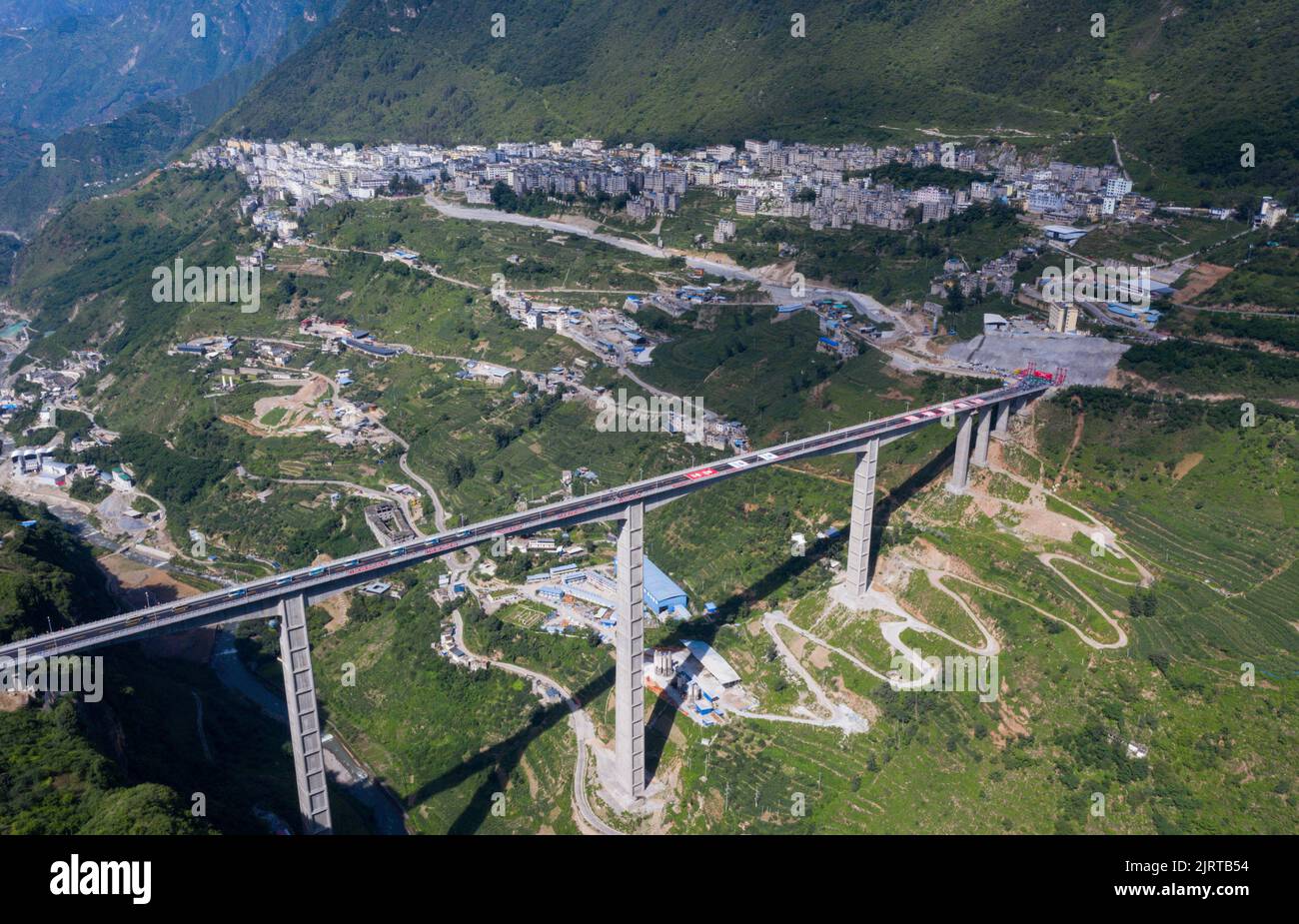 Chengdu. 30th June, 2022. Aerial photo taken on June 30, 2022 shows a ...