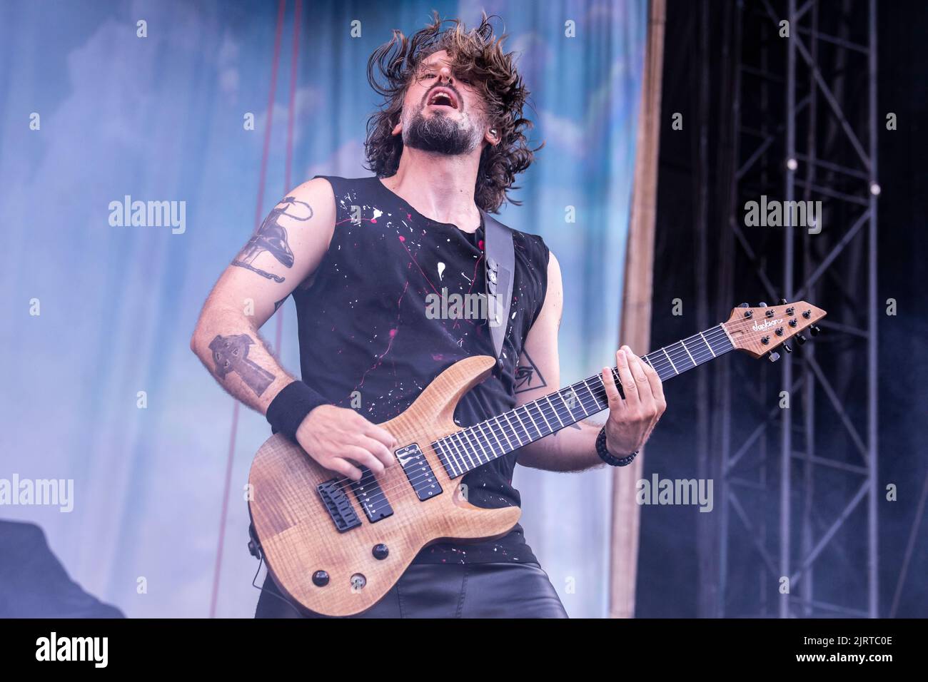 Barcelona, Spain. 2022.07.29. Whitin Temptation band perform on stage ...