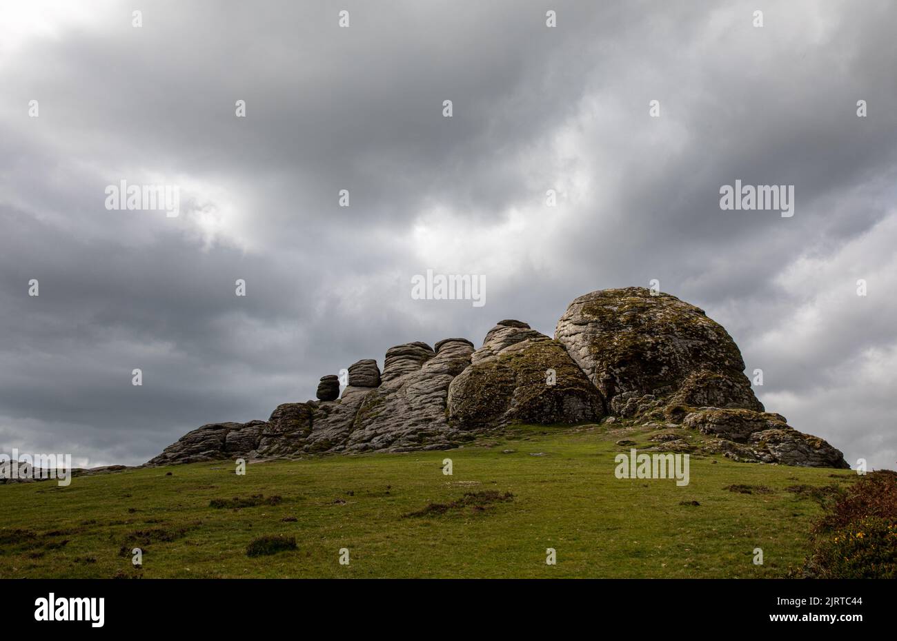 The impressive Haytor Tor on Dartmoor, Devon Stock Photo - Alamy
