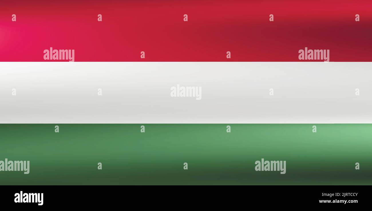 Flag of Hungary. Hungarian national symbol in official colors. Template ...