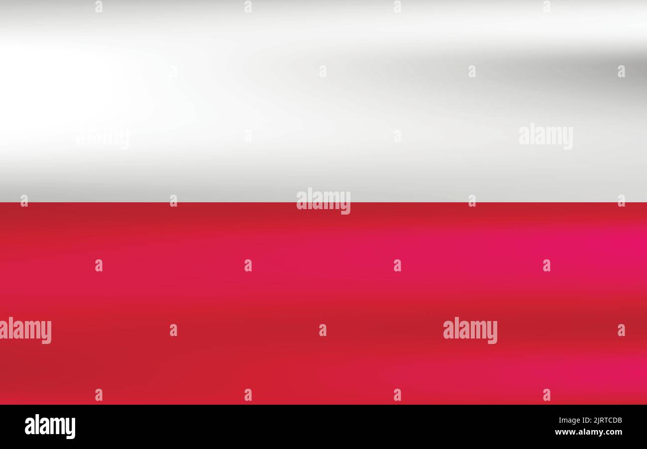 Flag of Poland. Polish national symbol in official colors. Template ...