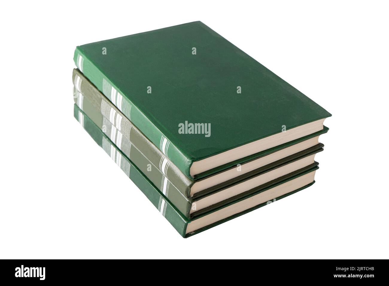 Stack of old books isolated on white background. Library shelf. The ...