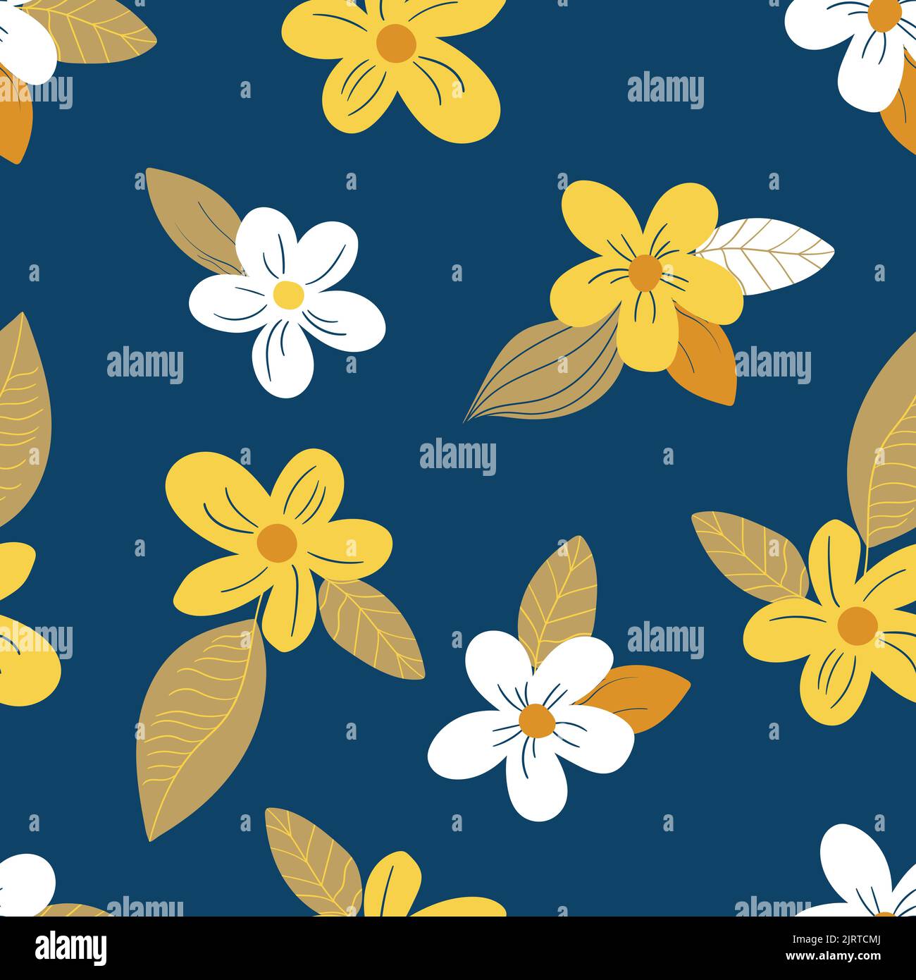 Seamless floral pattern based on traditional folk art ornaments. Art ...