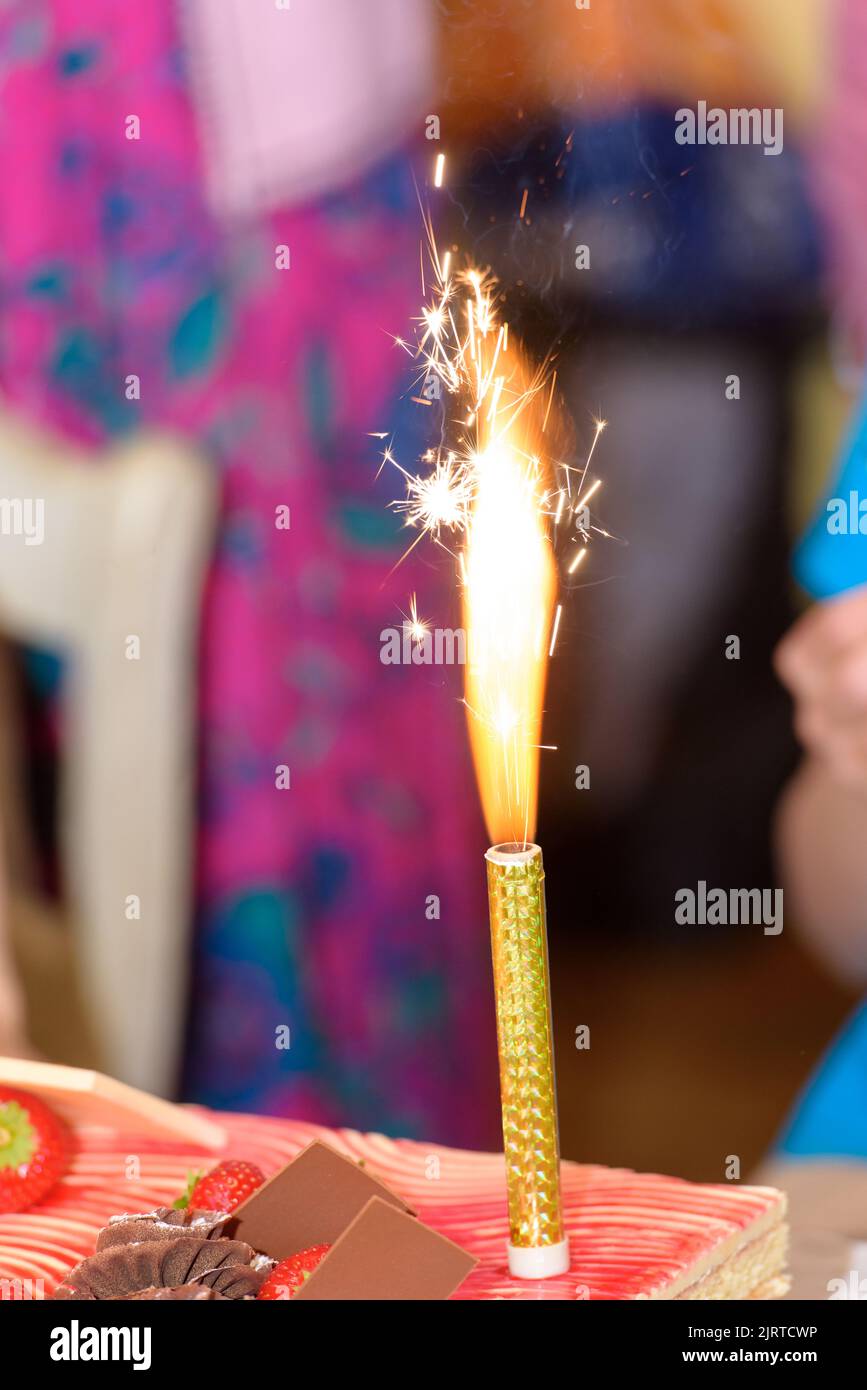 Cake firework hi-res stock photography and images - Alamy