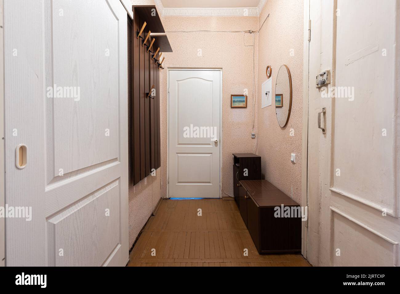 Example of Old Soviet Russian poor interior in Khruschev House Stock ...