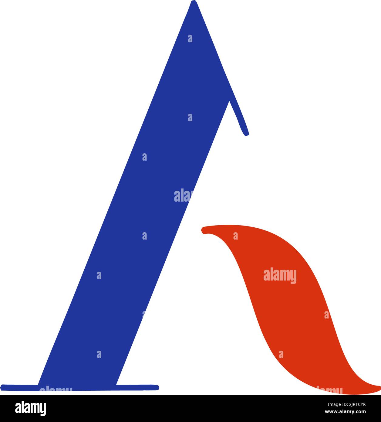 A graphic colorful logo design isolated on a white background Stock ...