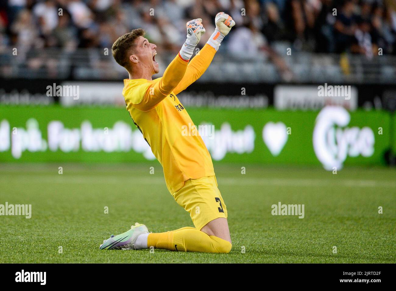 Stavanger 20220825.FCSB's goalkeeper Stefan Târnovanu celebrates after ...
