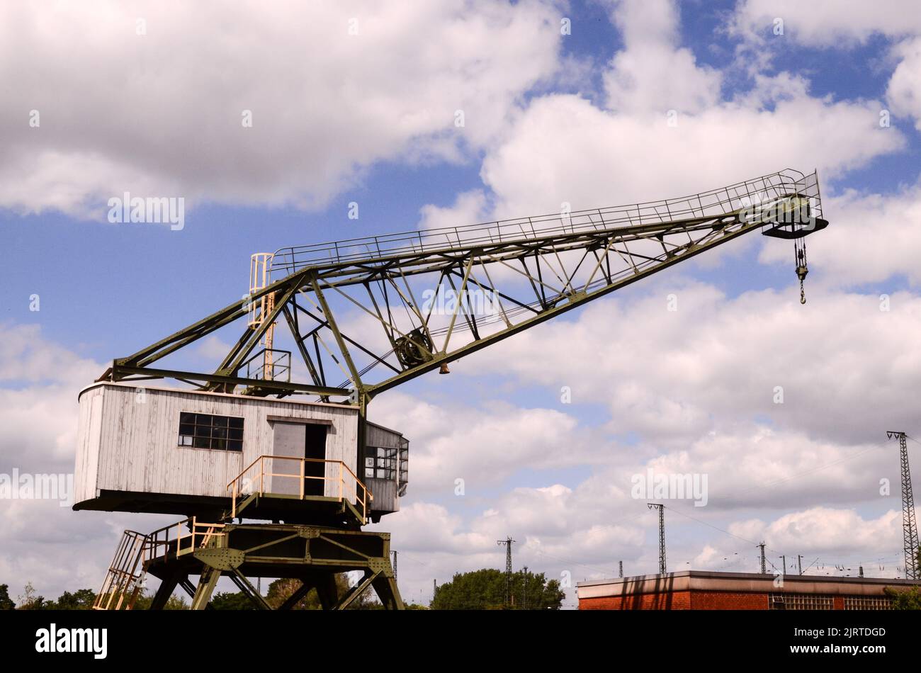 Vintage harbor crane on hi-res stock photography and images - Alamy