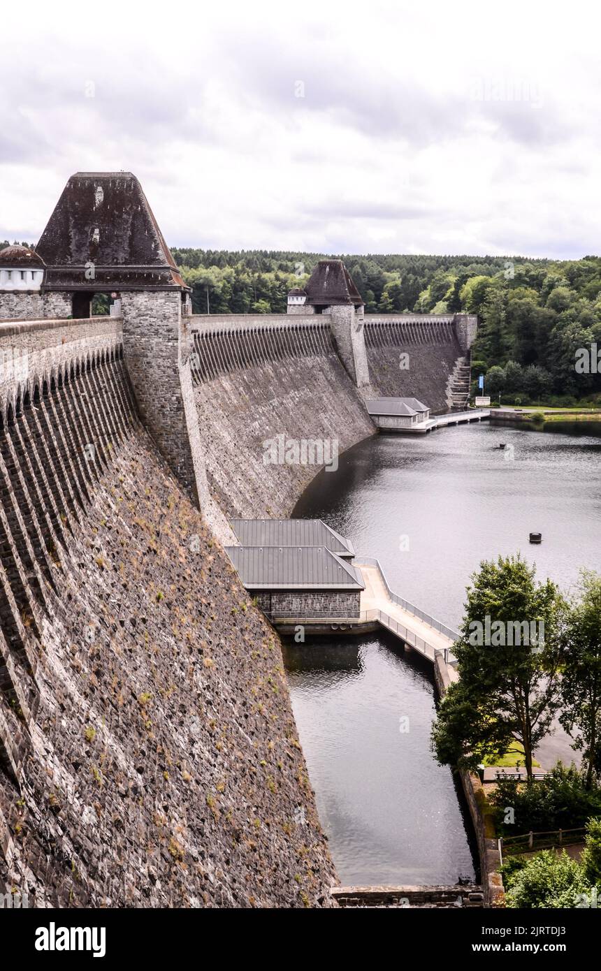 Mohnesee Westfalia Delecke European German Water Dam Stock Photo - Alamy