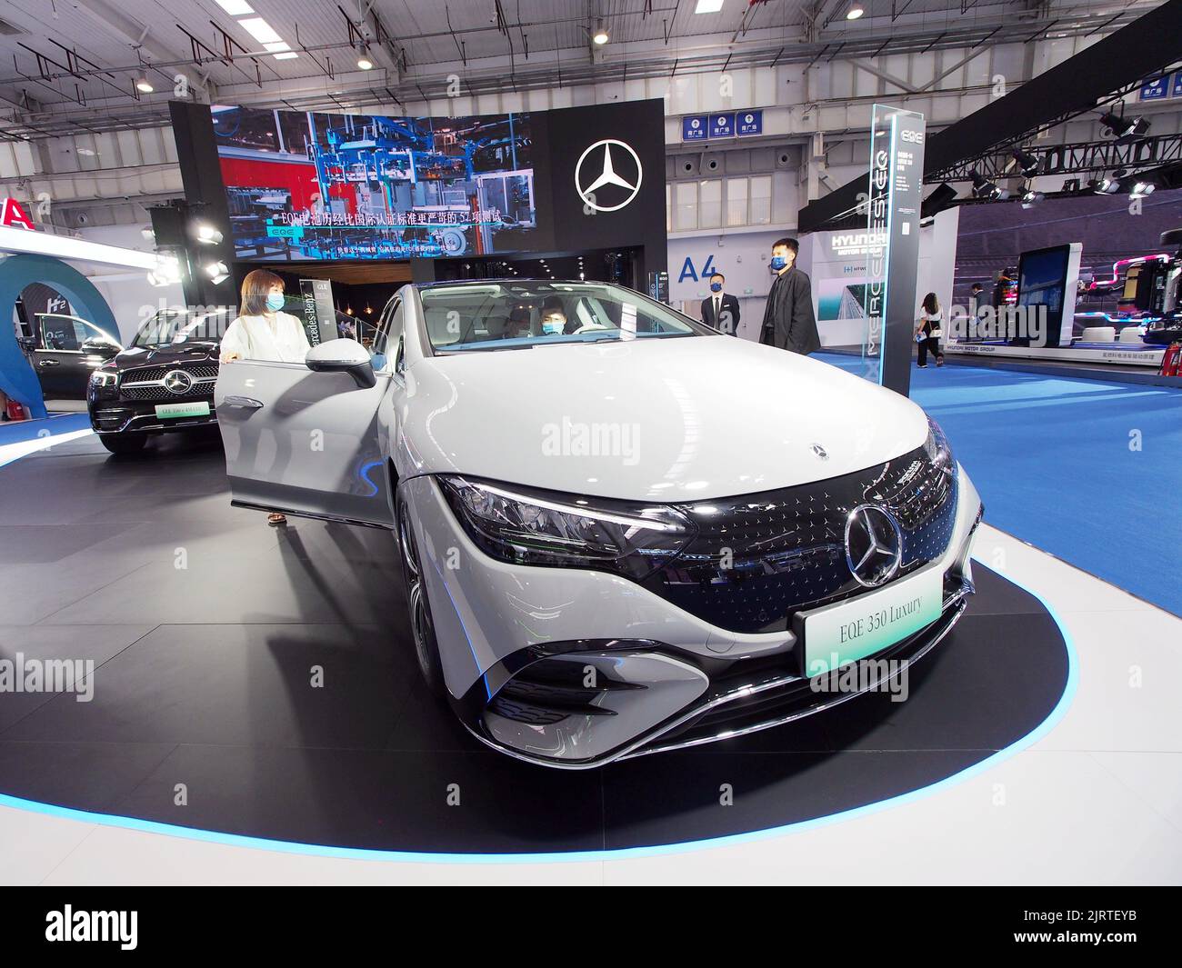 BEIJING, CHINA - AUGUST 26, 2022 - Visitors visit Mercedes-Benz new ...