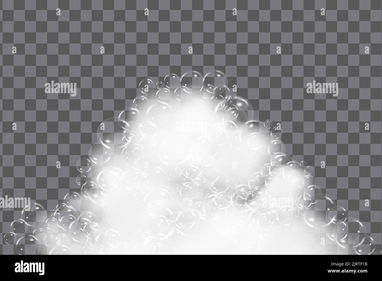 Shampoo bubbles texture.Bath foam isolated on transparent background ...