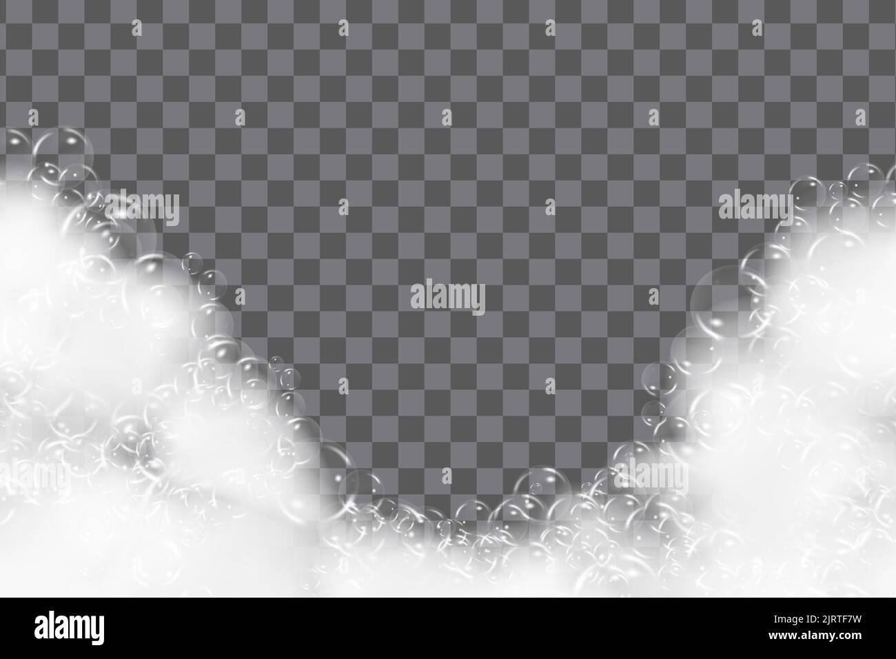 Shampoo bubbles texture.Bath foam isolated on transparent background ...
