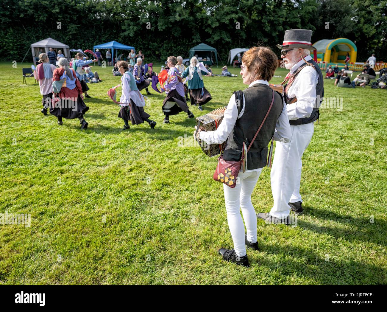 Musicians play traditional folk tunes for the 'Cogs and Wheels' ladies ...