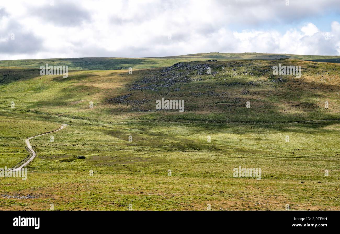 View of East Mill Tor, as seen from Oke Tor, Dartmoor National Park ...