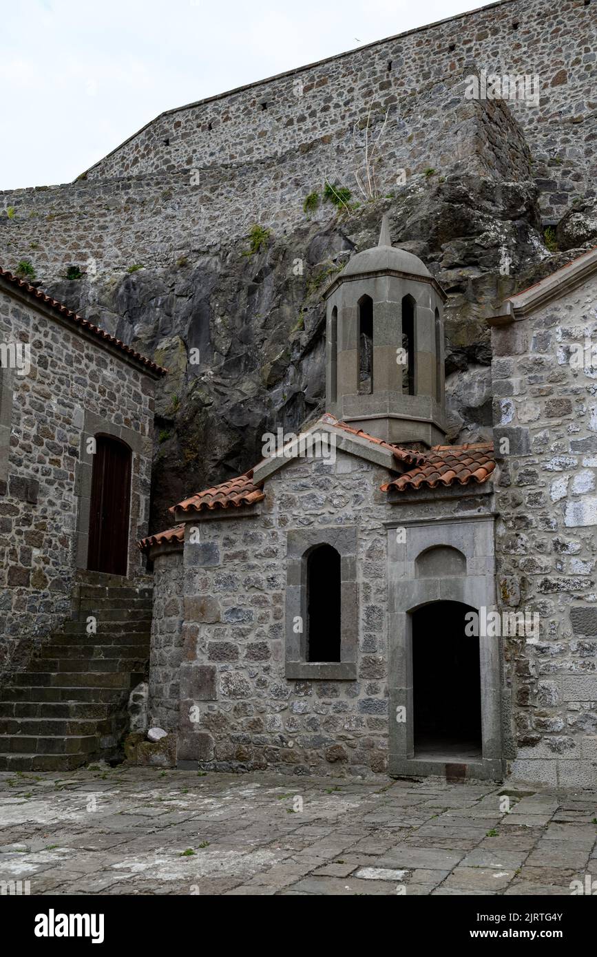 Inside of The Panagia Theoskepastos Monastery, known as as Kızlar ...