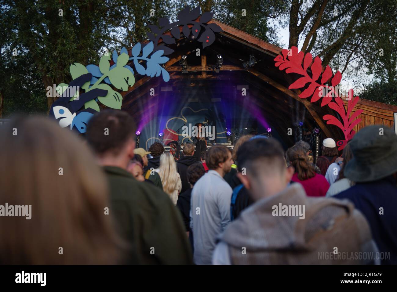 Huntingdon, England, 26 AUG 2022, John Glacier and her DJ performing at ...