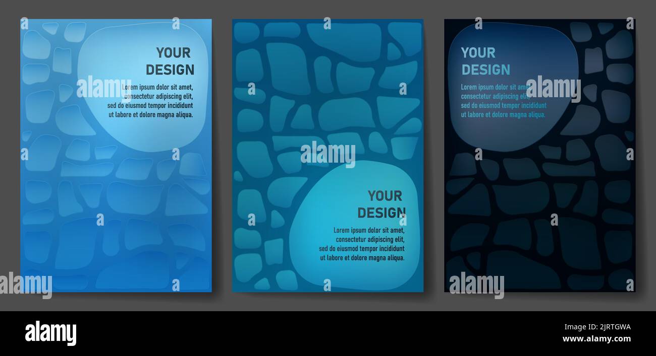 Vintage magazine cover blue Stock Vector Images - Alamy