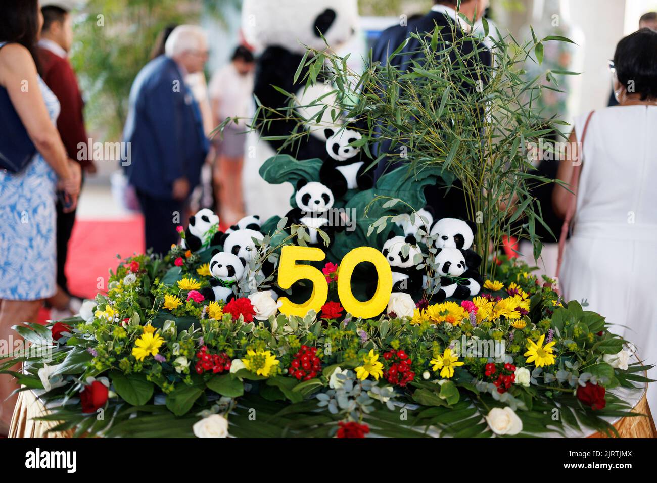 Washington, DC, USA. 24th Aug, 2022. Decorations are seen at a ...