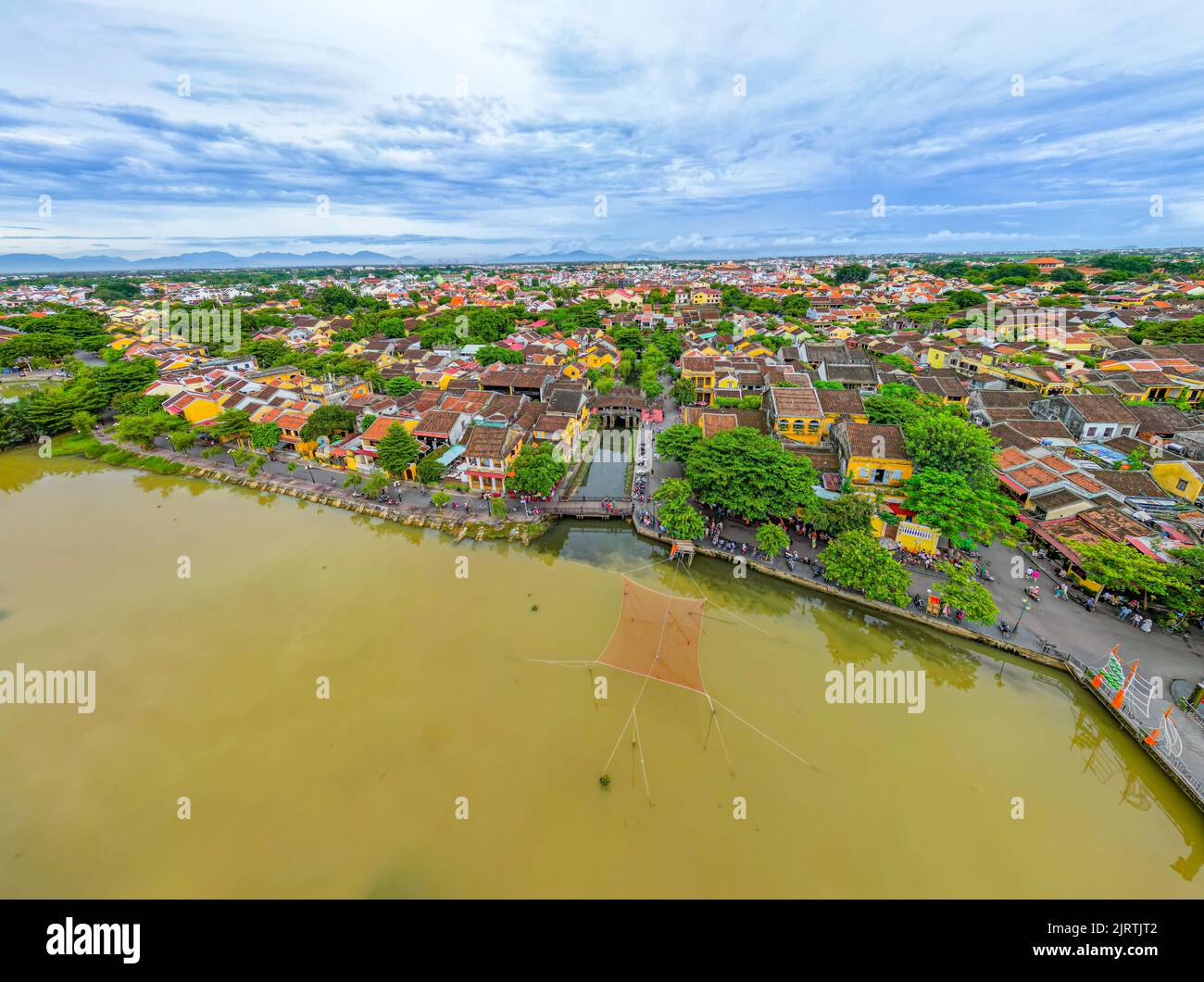 Hoi An, Vietnam : Panorama Aerial view of Hoi An ancient town, UNESCO ...