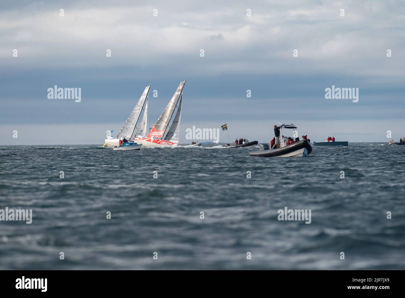 Frederic Duthil, Le Journal des entreprises during the La Solitaire du ...