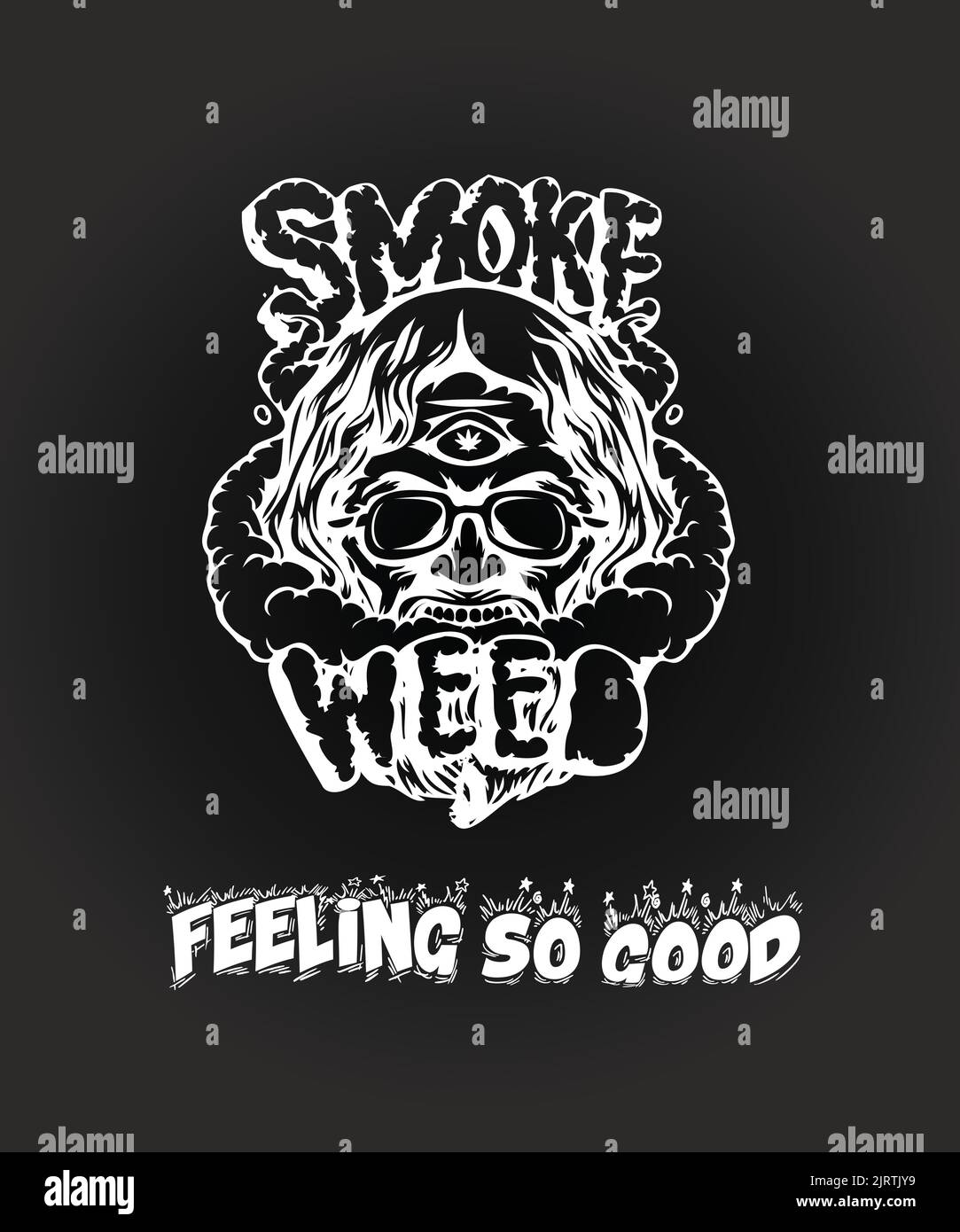 Weed typography Stock Vector Images - Alamy