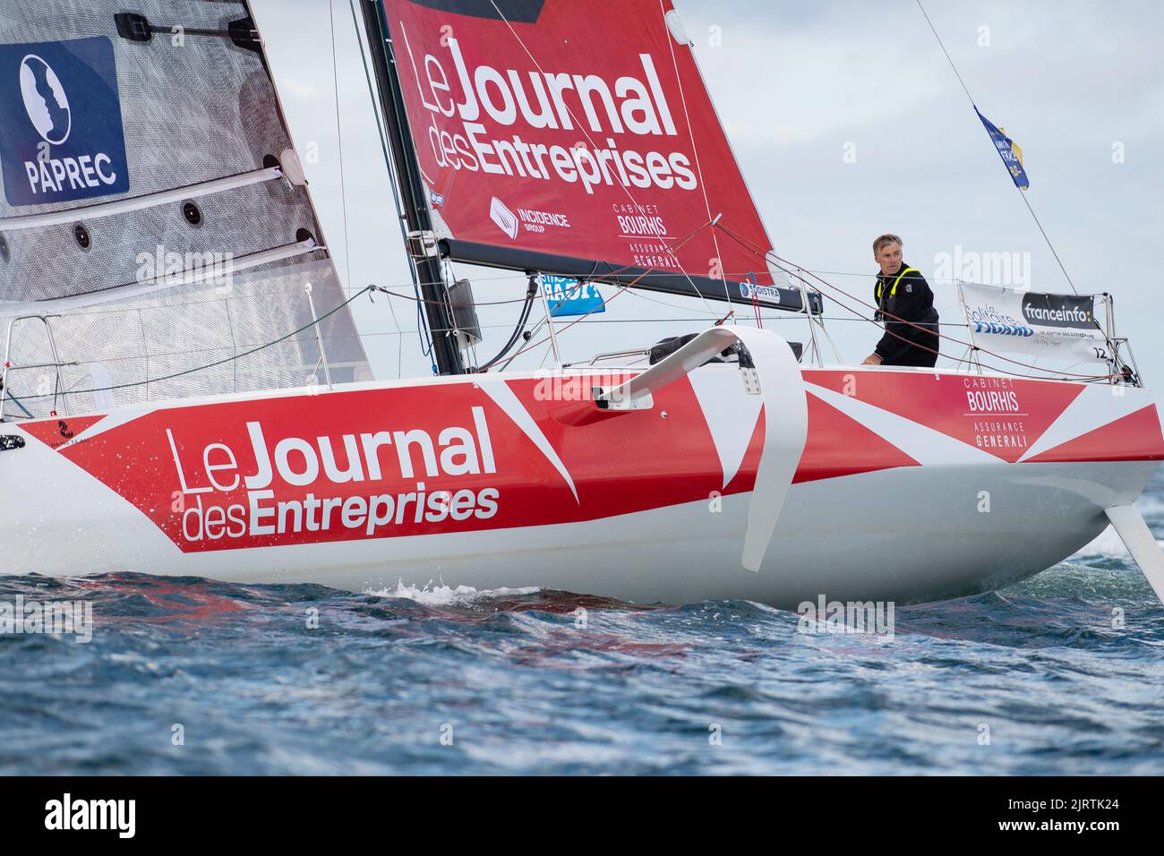 Frederic Duthil, Le Journal des entreprises during the La Solitaire du ...