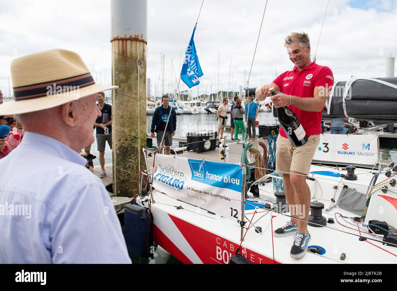 Frederic Duthil, Le Journal des entreprises during the La Solitaire du ...
