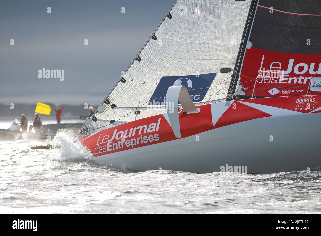 Frederic Duthil, Le Journal des entreprises during the La Solitaire du ...