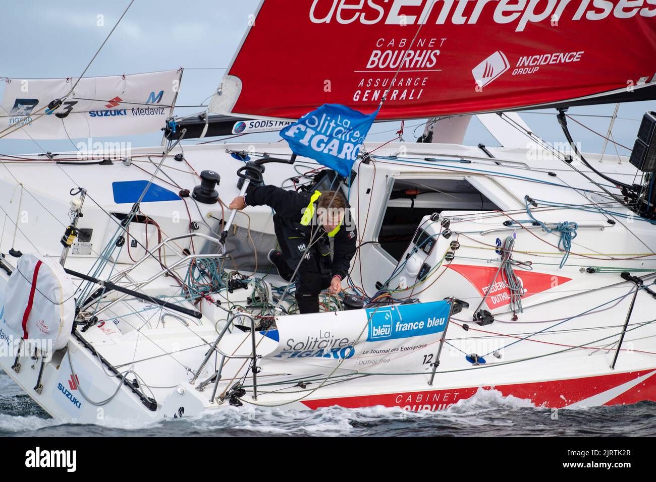 Frederic Duthil, Le Journal des entreprises during the La Solitaire du ...