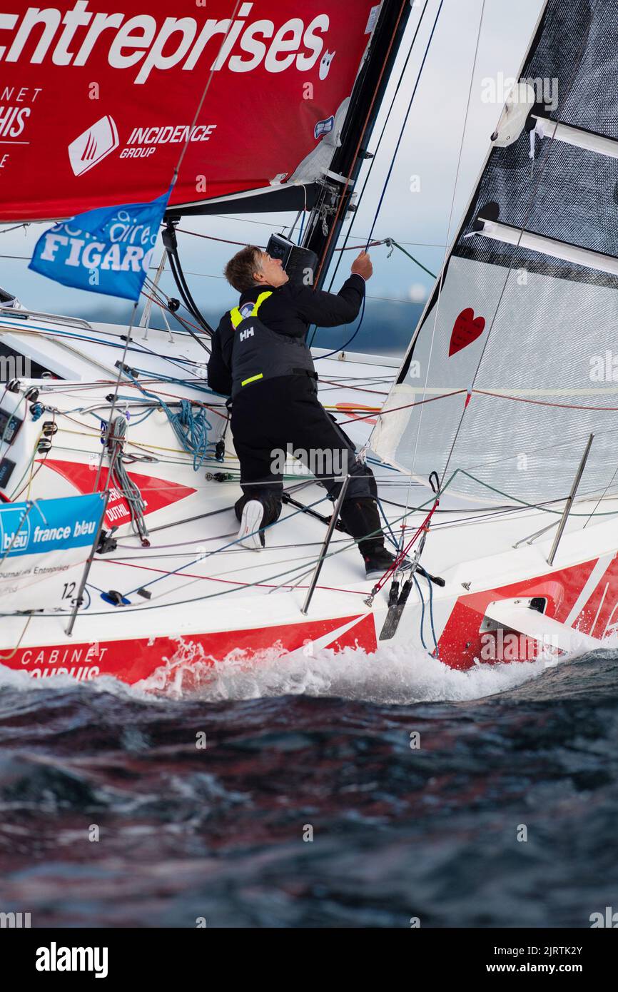 Frederic Duthil, Le Journal des entreprises during the La Solitaire du ...